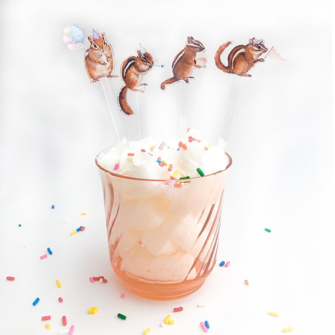 Chip Chip Hooray Acrylic Stir Sticks | Drink Stirrer | Drink Sticks ...