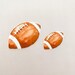 Watercolor Football Die-cuts Party Punchies Football Cut Outs Die Cut ...