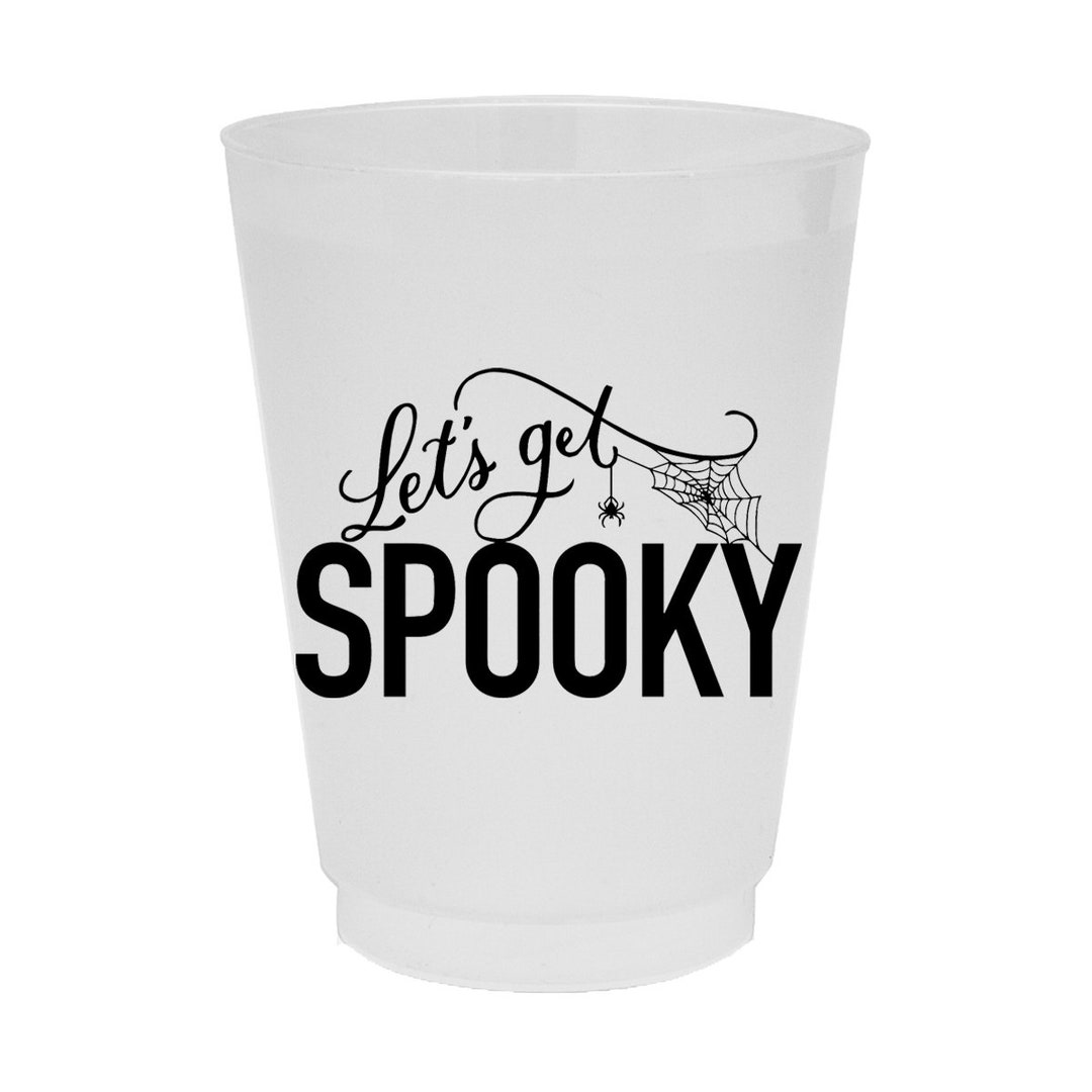 Let's Get Spooky Halloween Frosted Party Cups | Halloween Party Cups ...