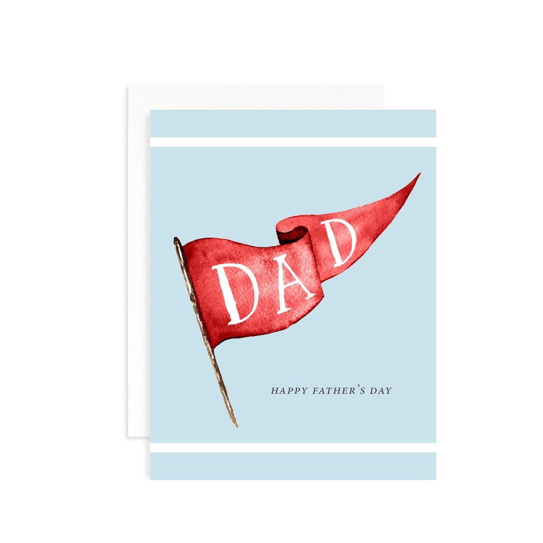Dad Watercolor Fathers Day Card Fathers Day Card Banner Fathers Day