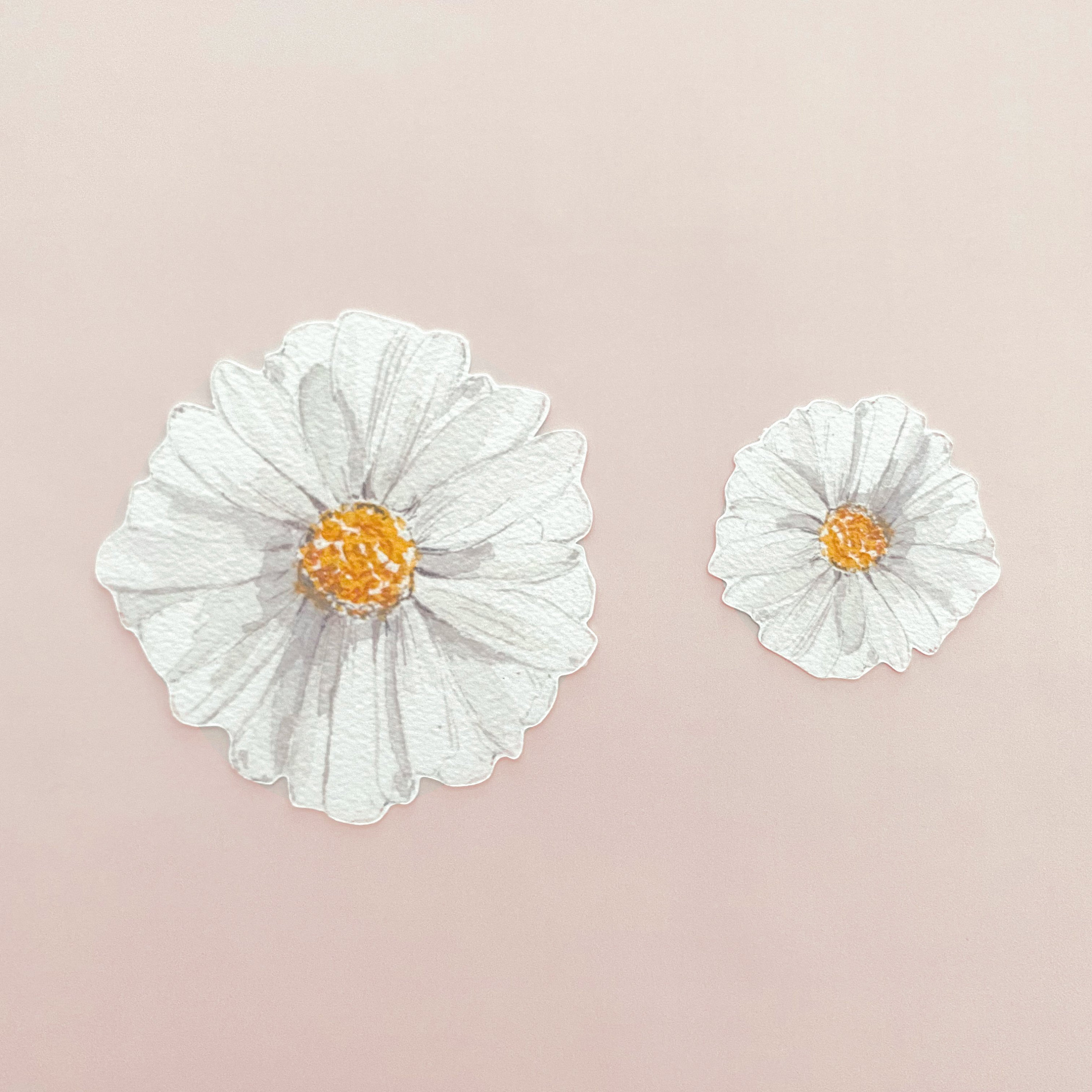 Watercolor Daisy Die-cuts | Party Punchies | Daisy Cut Outs | Die Cut ...