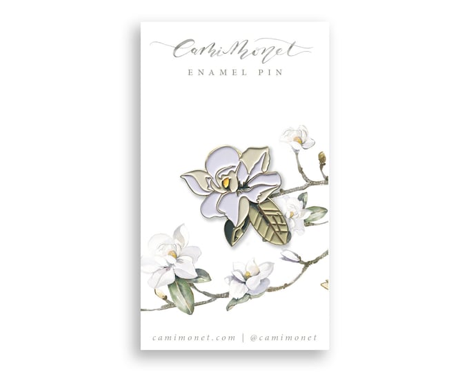 Forget Me Nots Enamel Pin Floral Enamel Pin Blue Flower Enamel Pin ...