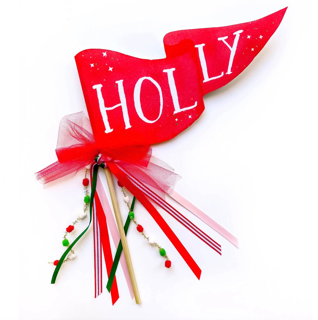 Holly Christmas Party Pennant | Christmas Pennant | Christmas Party ...