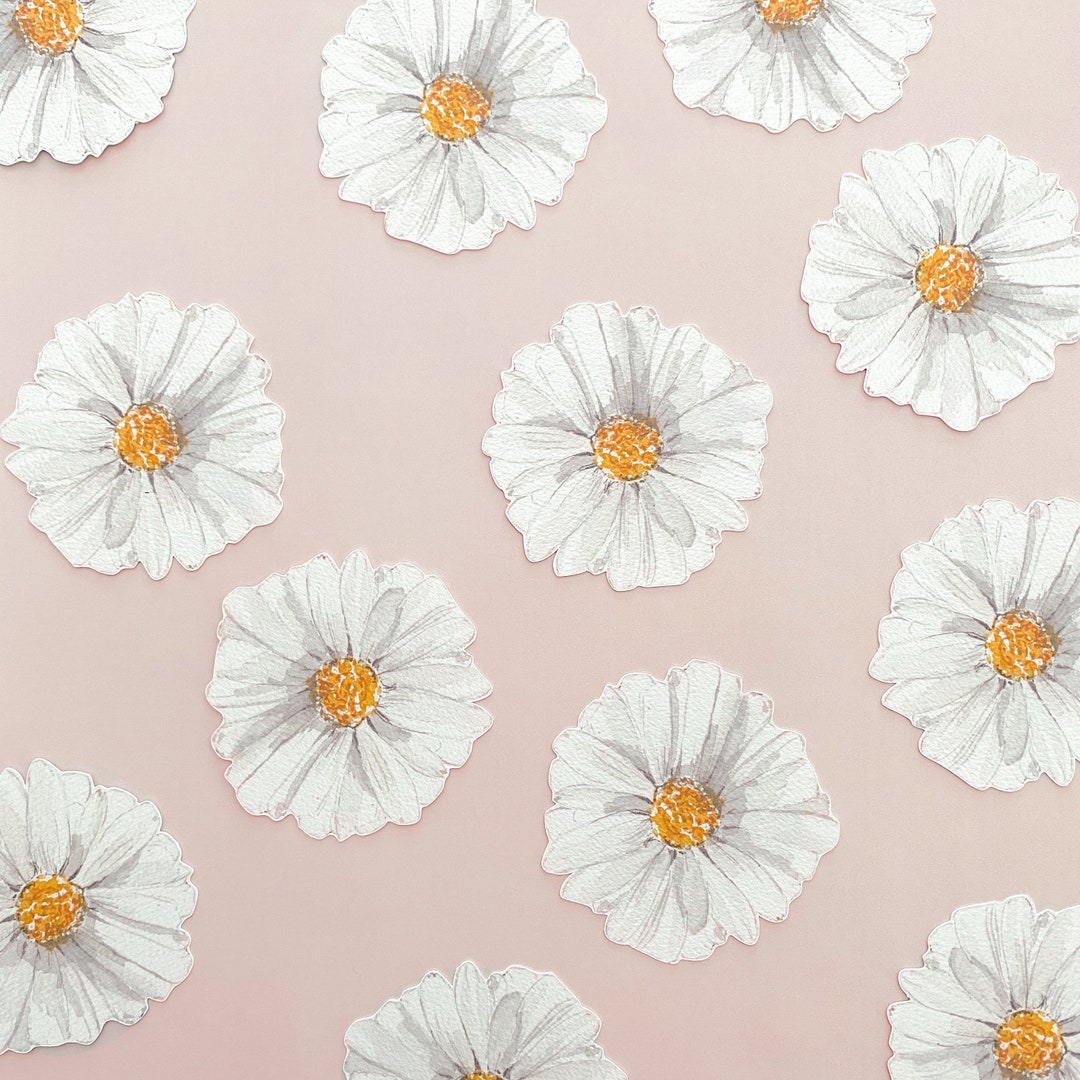 Watercolor Daisy Die-cuts | Party Punchies | Daisy Cut Outs | Die Cut ...