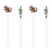 House Plants Drink Stir Sticks Watercolor Plants Drink Stirrer Fiddle ...