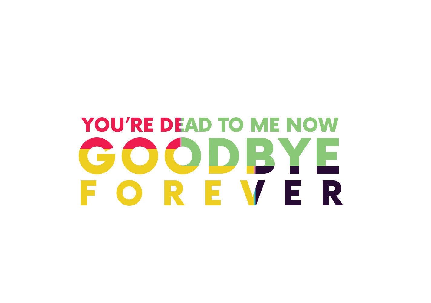 Goodbye Forever - Farewell/goodbye Greeting Card for Departing Coworker ...