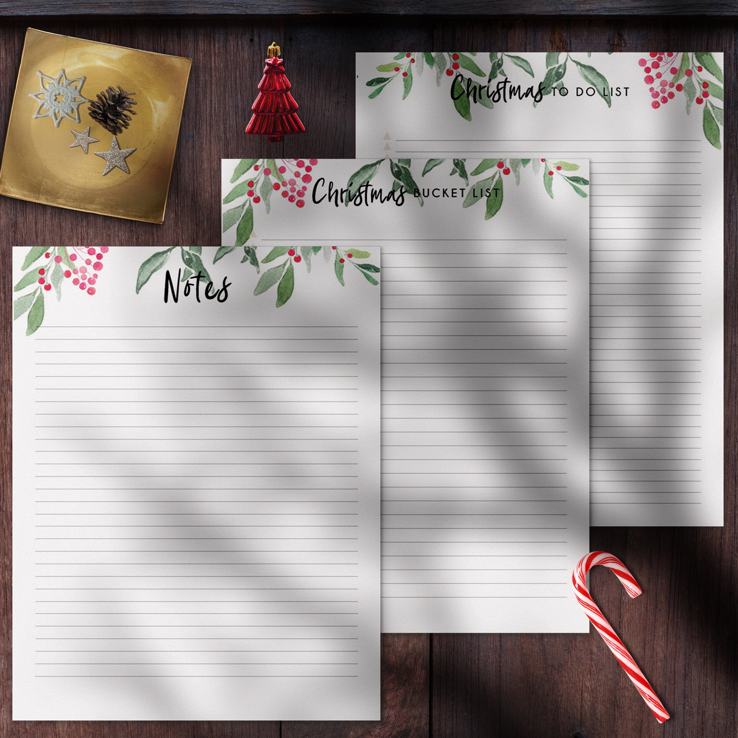 Editable Christmas Planner PDF | Printable A4 & US Letter | Festive ...