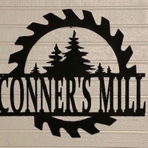 Custom Saw Blade Metal Sign - Etsy