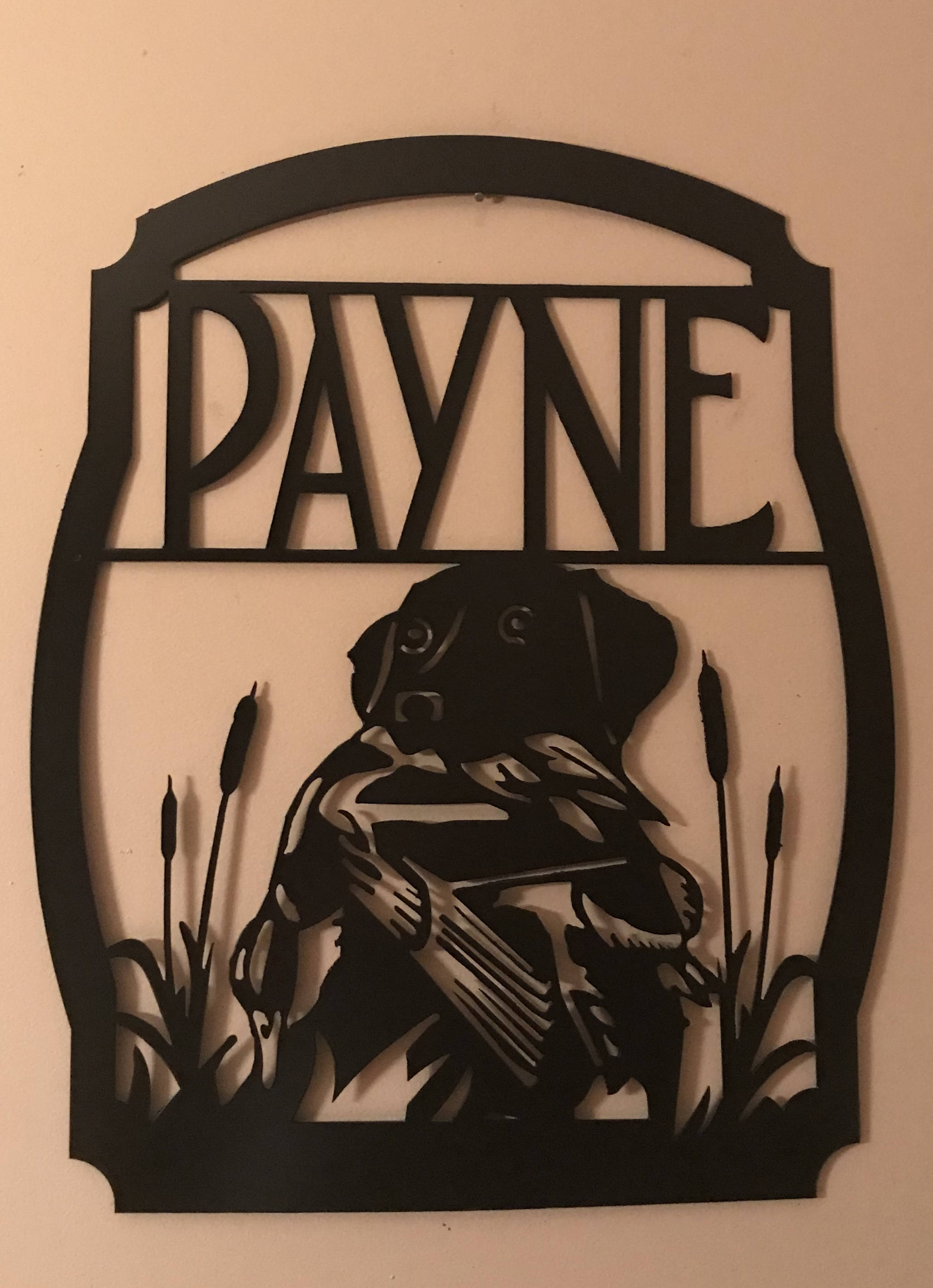 Personalized Lab & Duck Metal Sign | Etsy