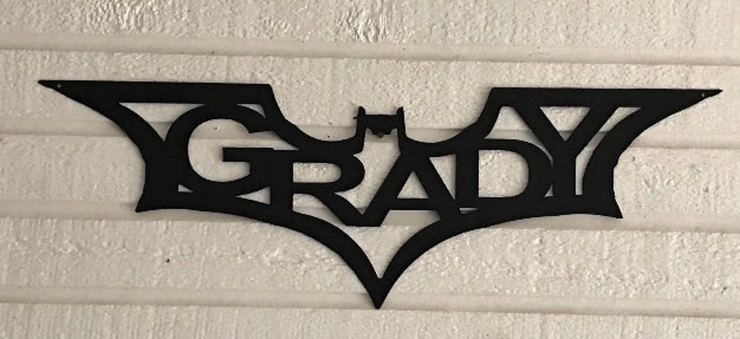 Metal Personalized Bat Sign - Etsy