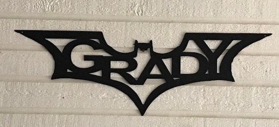 Metal Personalized Bat Sign | Etsy