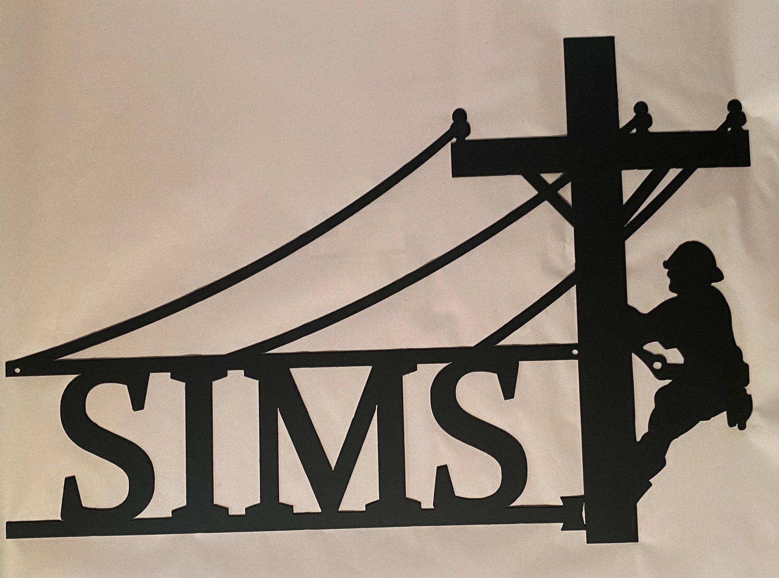 Metal Lineman Sign - Etsy