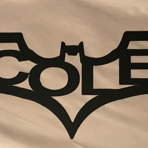 Metal Personalized Bat Sign | Etsy