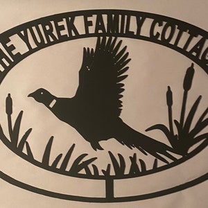 Custom Pheasant Scene Metal Sign - Etsy