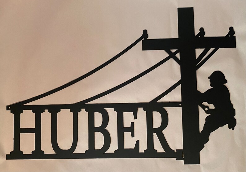 Metal Lineman Sign - Etsy