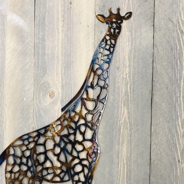 Metal Giraffe - Etsy
