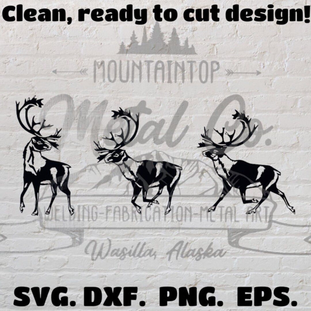 Caribou Digital Design Bundle. Svg, Png, Eps, Dxf. Ready to Cut! - Etsy