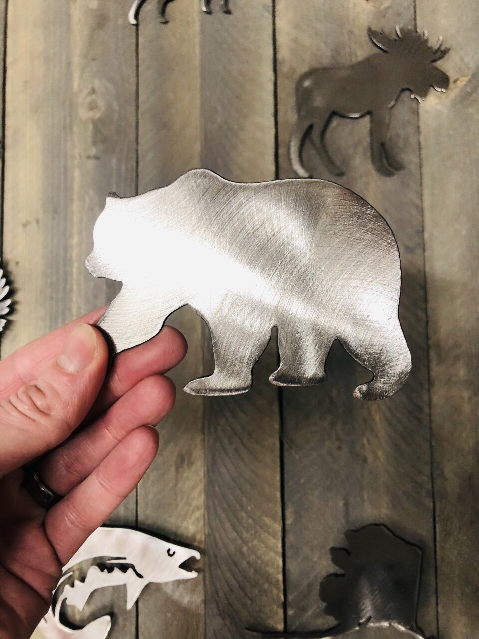 Metal Bear Magnet - Etsy