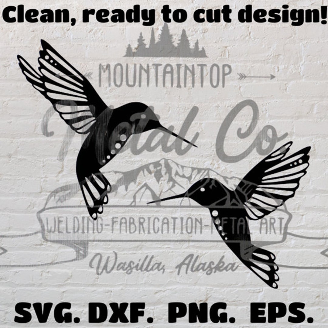 Hummingbirds Cut File, Plasma Laser CNC (svg, Png, Eps, Dxf) (digital ...