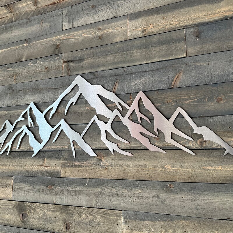 Mountain Metal Art - Etsy