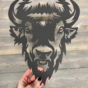 Metal Bison Wall Art - Etsy