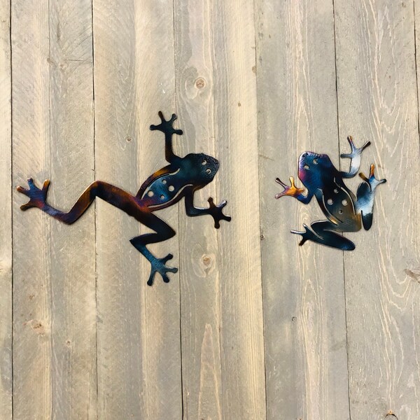 Metal Frogs - Etsy