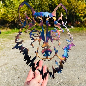 Metal Wolf Wall Art - Etsy