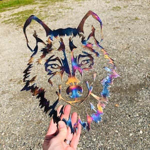 Metal Wolf Wall Art - Etsy