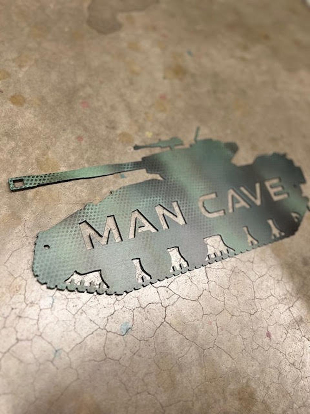 Metal Man Cave Tank Sign - Etsy