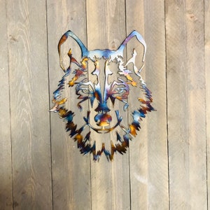 Metal Wolf Wall Art - Etsy