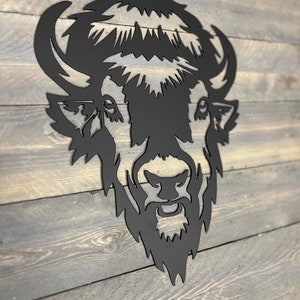 Metal Bison Wall Art - Etsy