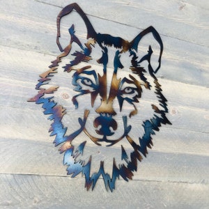 Metal Wolf Wall Art - Etsy