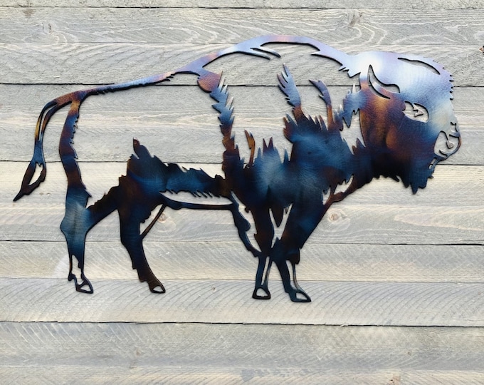 Metal Buffalo Wall Art - Etsy
