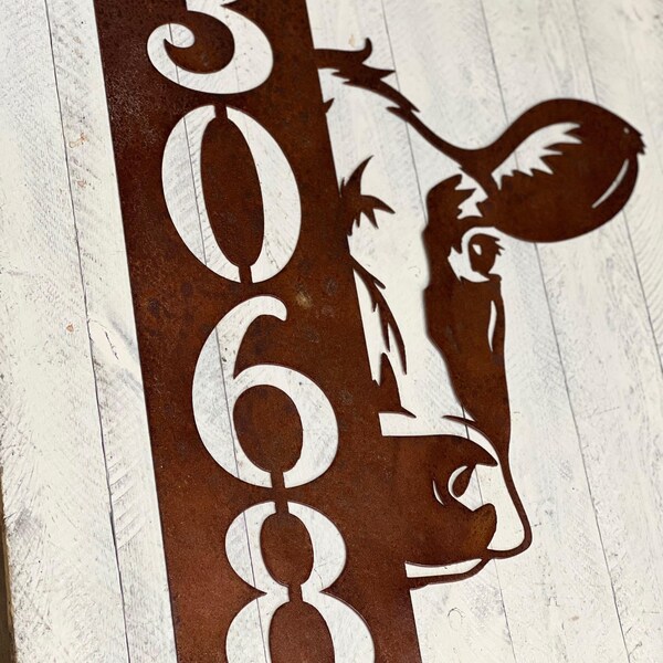 Metal Cow Sign - Etsy