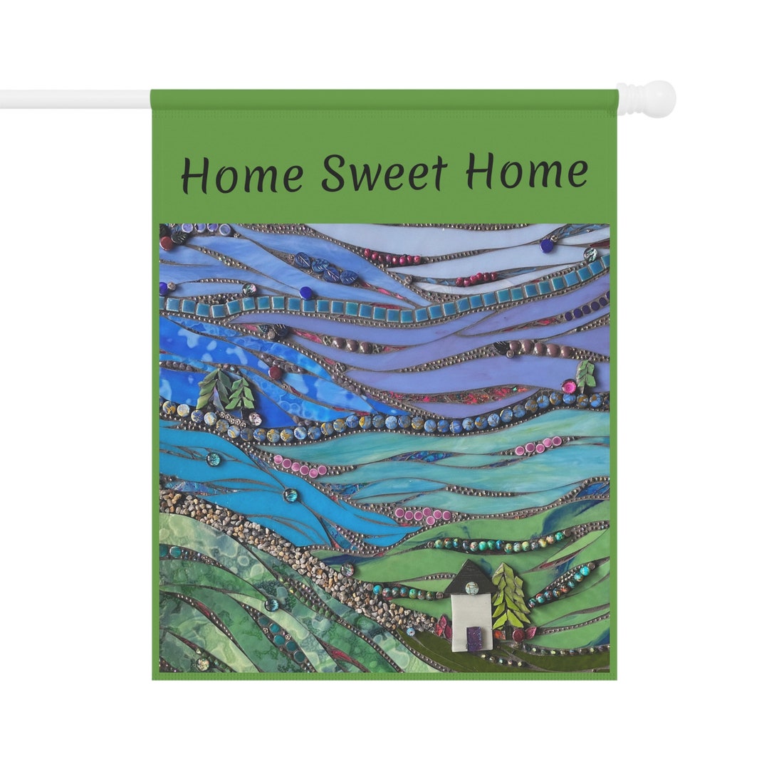 Garden & House Banner Home Sweet Home the Happy House Down the Road - Etsy