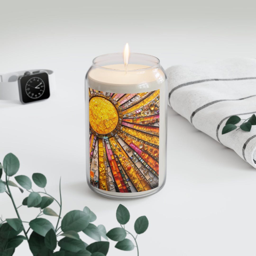 Scented Candle, 13.75oz Sunshine Mosaic AI Enhanced - Etsy