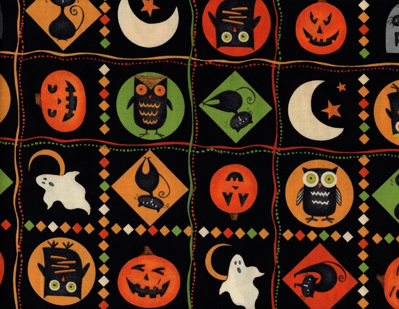 Scaredy Cats by Debbie Mumm for Wilmington Prints Fabric by - Etsy
