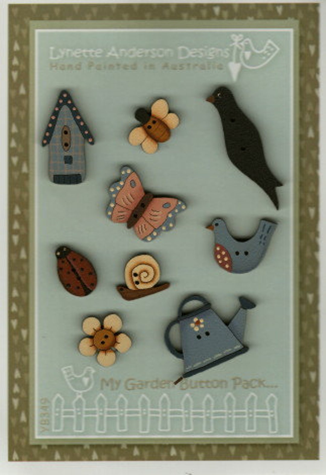 Free Shipping! My Garden Button Pack by Lynette Anderson for Lynette ...