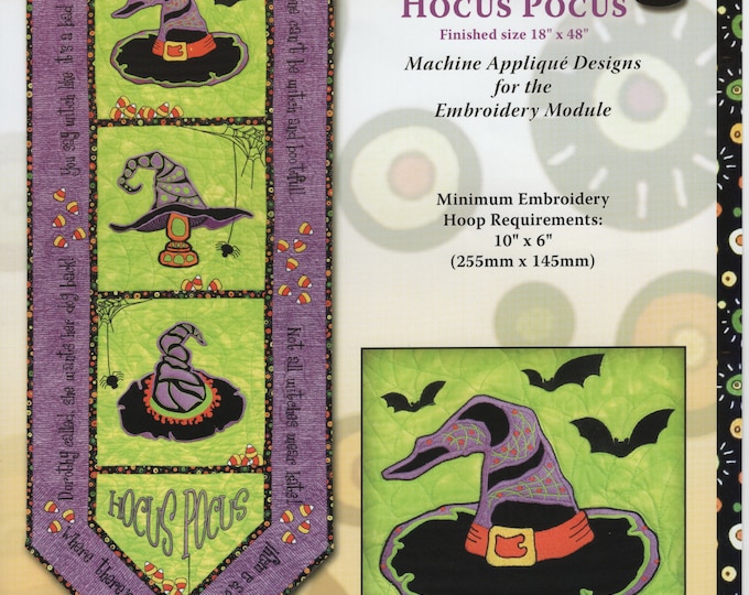 Free Shipping Hocus Pocus Machine Embroidery CD by Claudia's Creations ...