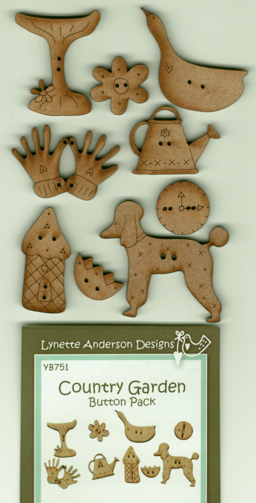 Country Garden Button Pack by Lynette Anderson for Lynette Anderson ...
