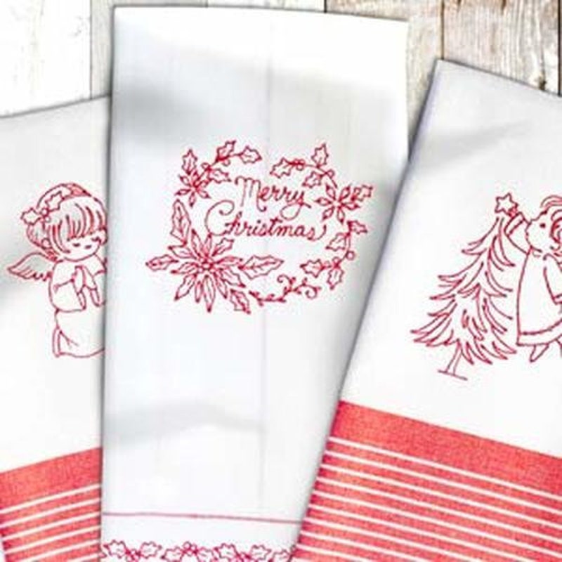 Vintage Redwork - Etsy