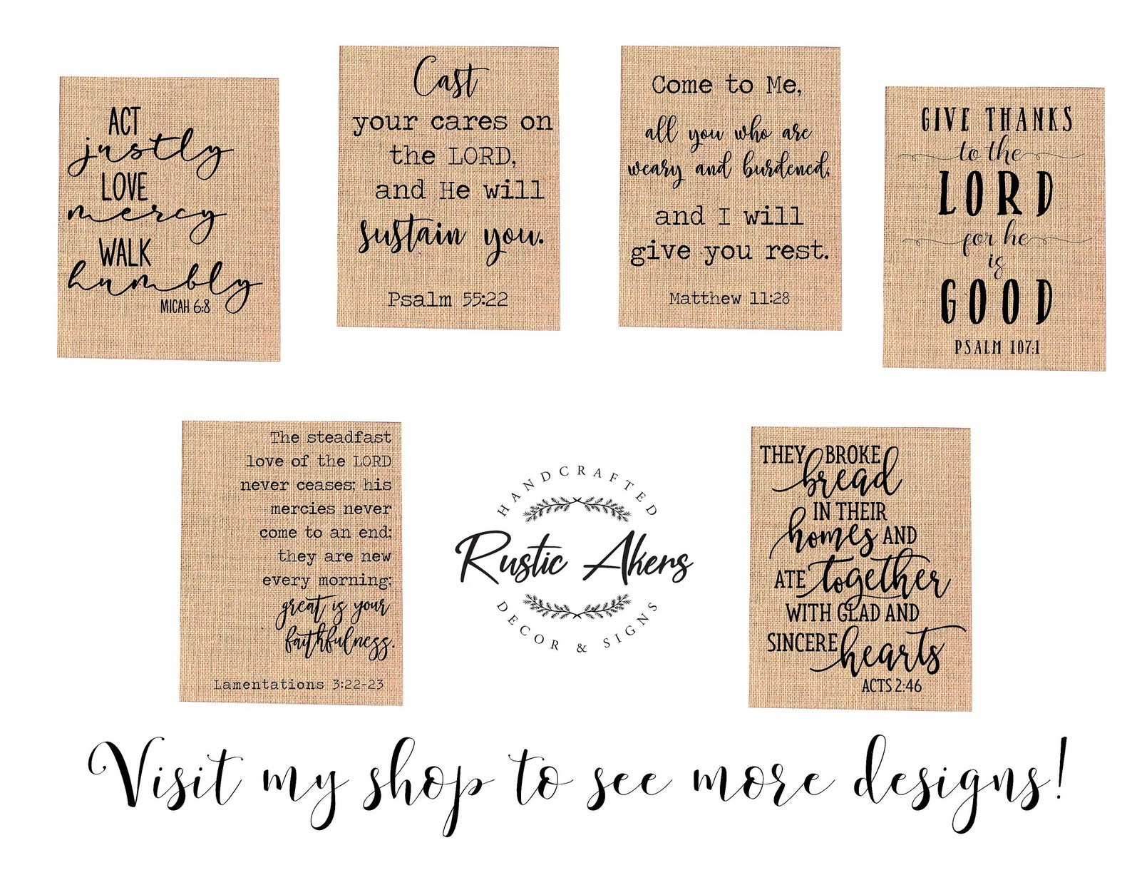 Psalm 55:22 Cast Your Cares on the Lord, Bible Verse Wall Art on Wood ...