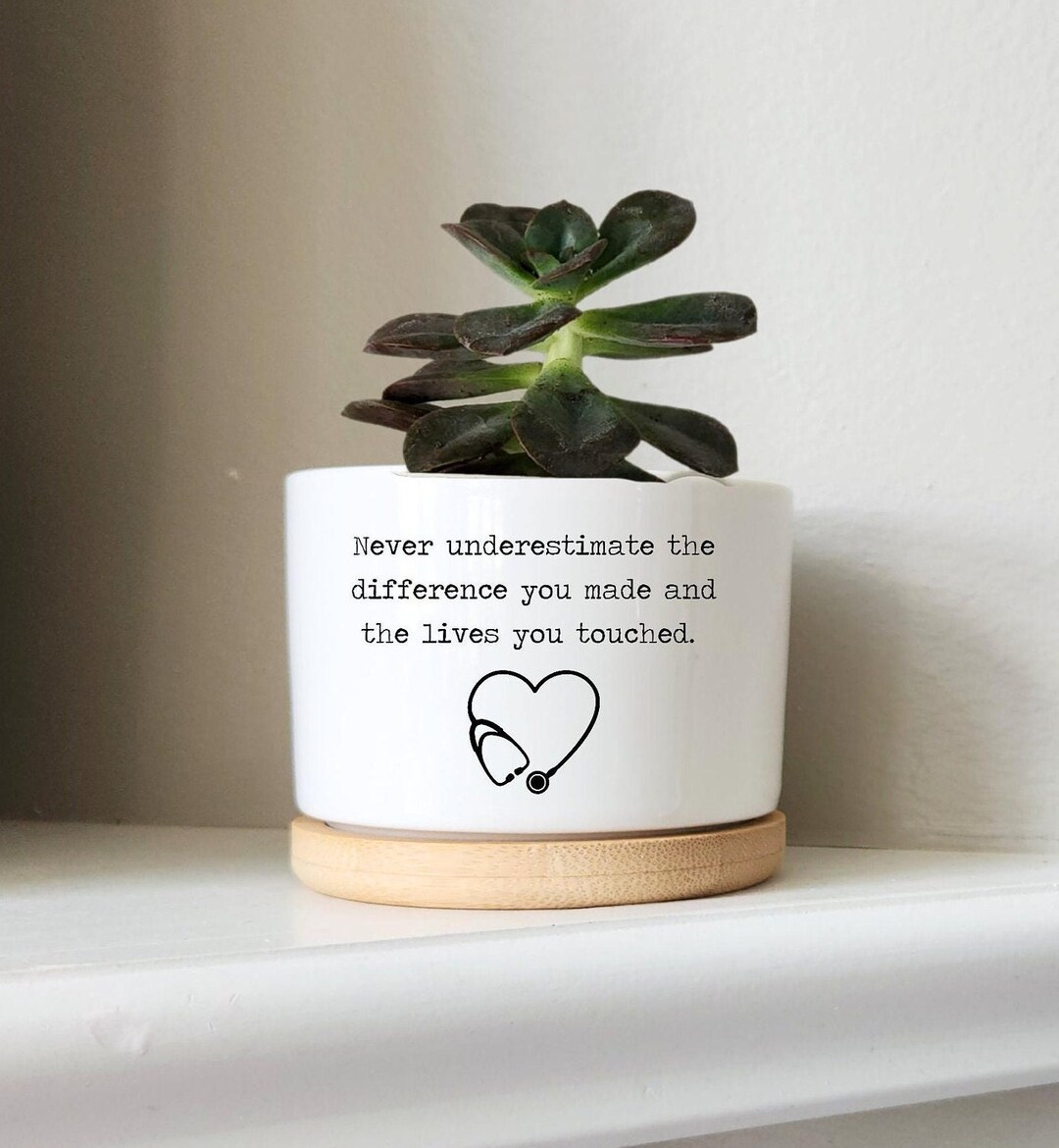 Gift for Nurse, Retirement Gift for Nurse, Personalized Flower Pot ...