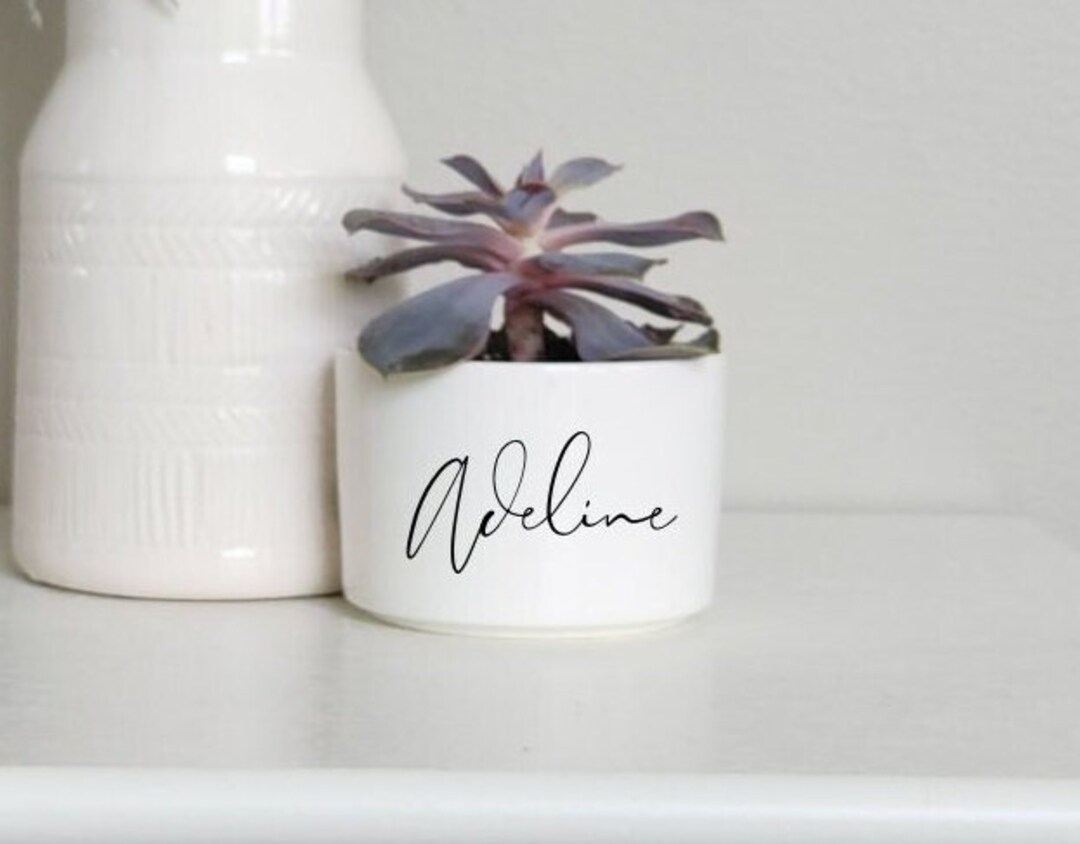 Custom Flower Pot, Personalized Planter, Small Planter, Gift for Friend ...