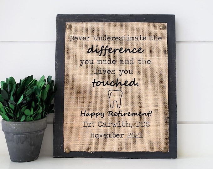 Retirement Gift for Dental Hygienist, Dental Assistant Retirement ...