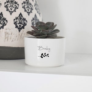 Personalized Flower Pot, Name Flower Pot, Custom Succulent Planter ...