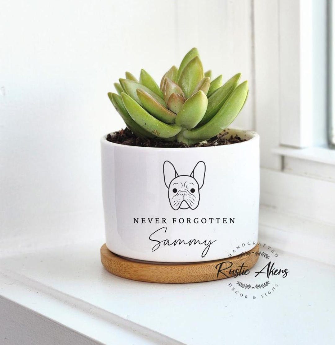 Pet Memorial Gift, Dog Memorial, Loss of Frenchie, Personalized ...