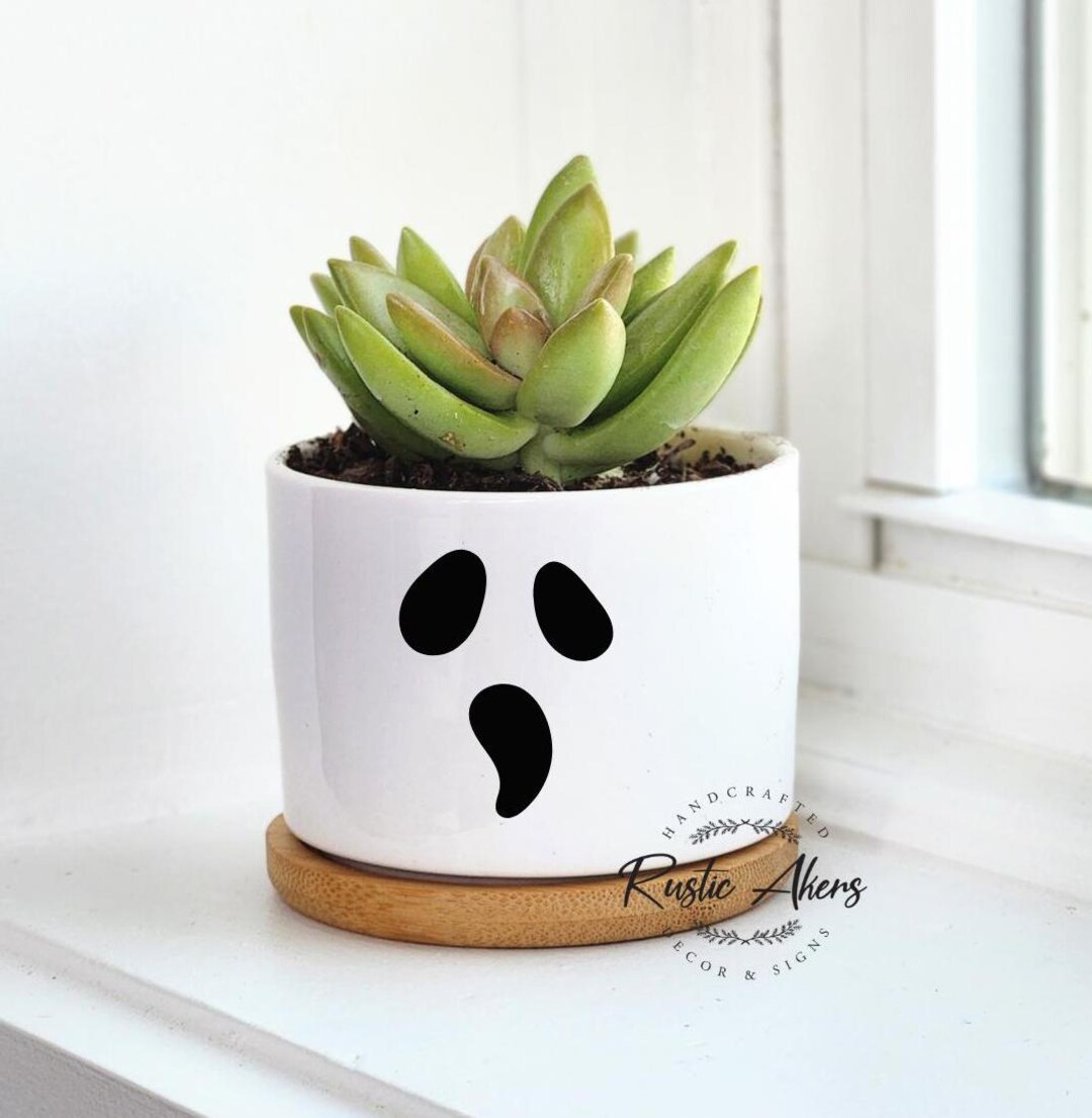 Cute Ghost Decor, Cute Ghost Planter, Halloween Decor, Halloween ...