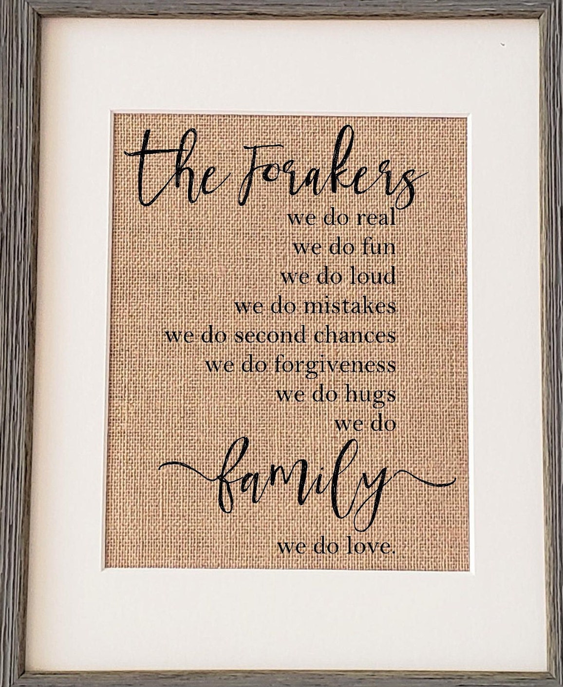 Family sign personalized family sign family name sign | Etsy