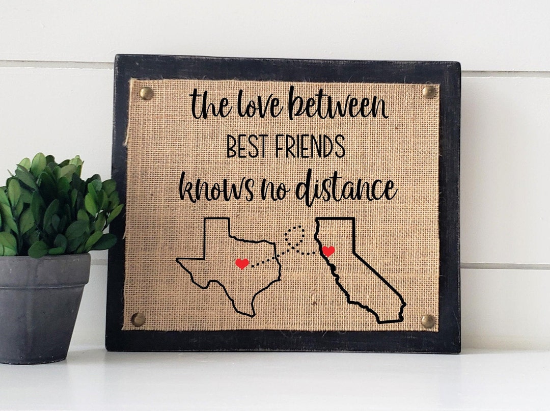 Long Distance Friendship Gift, Personalized Gift for Friend, Friendship ...